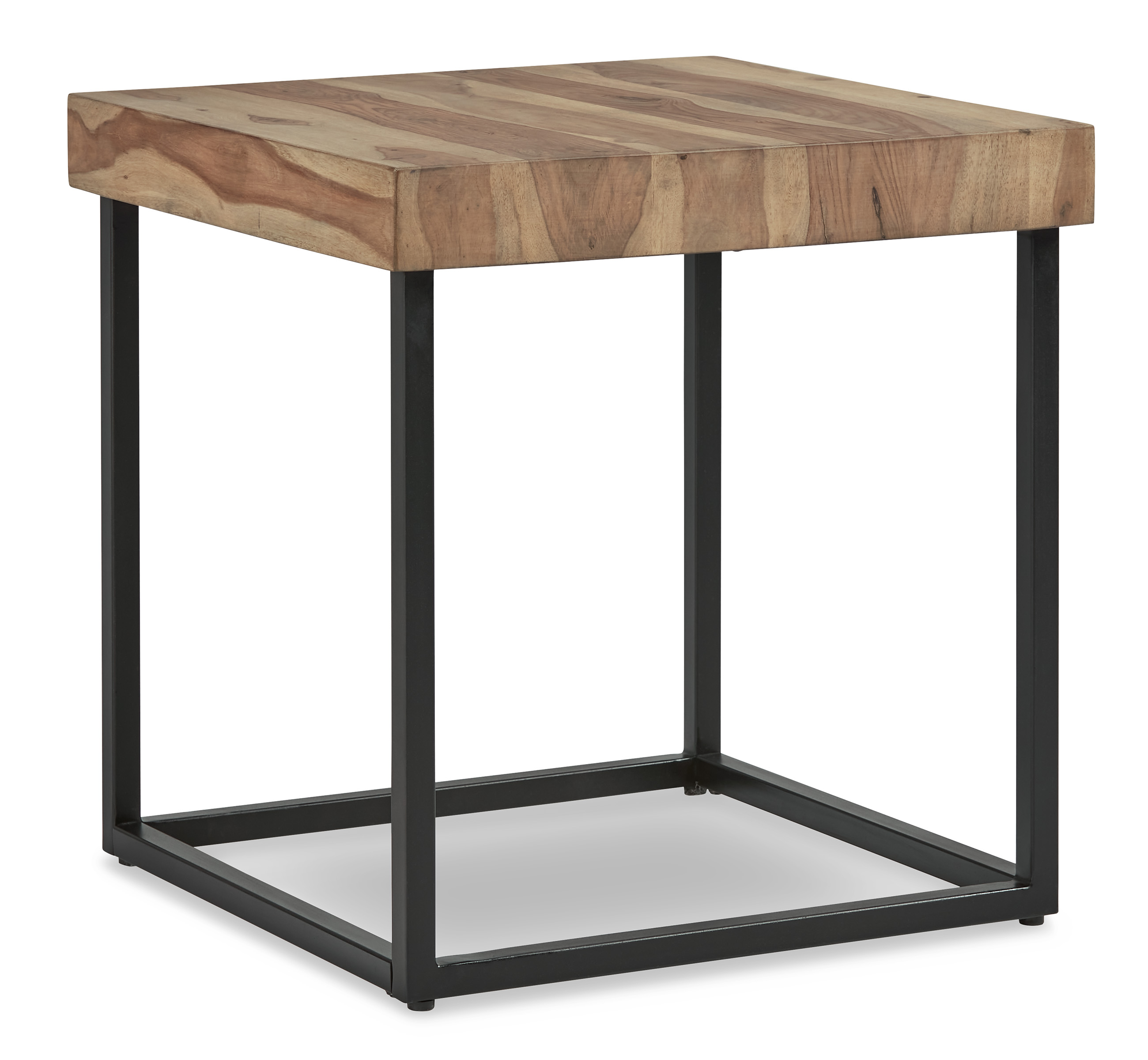 SQUARE END TABLE Bellwick Natural/Black T777-2 ASHLEY