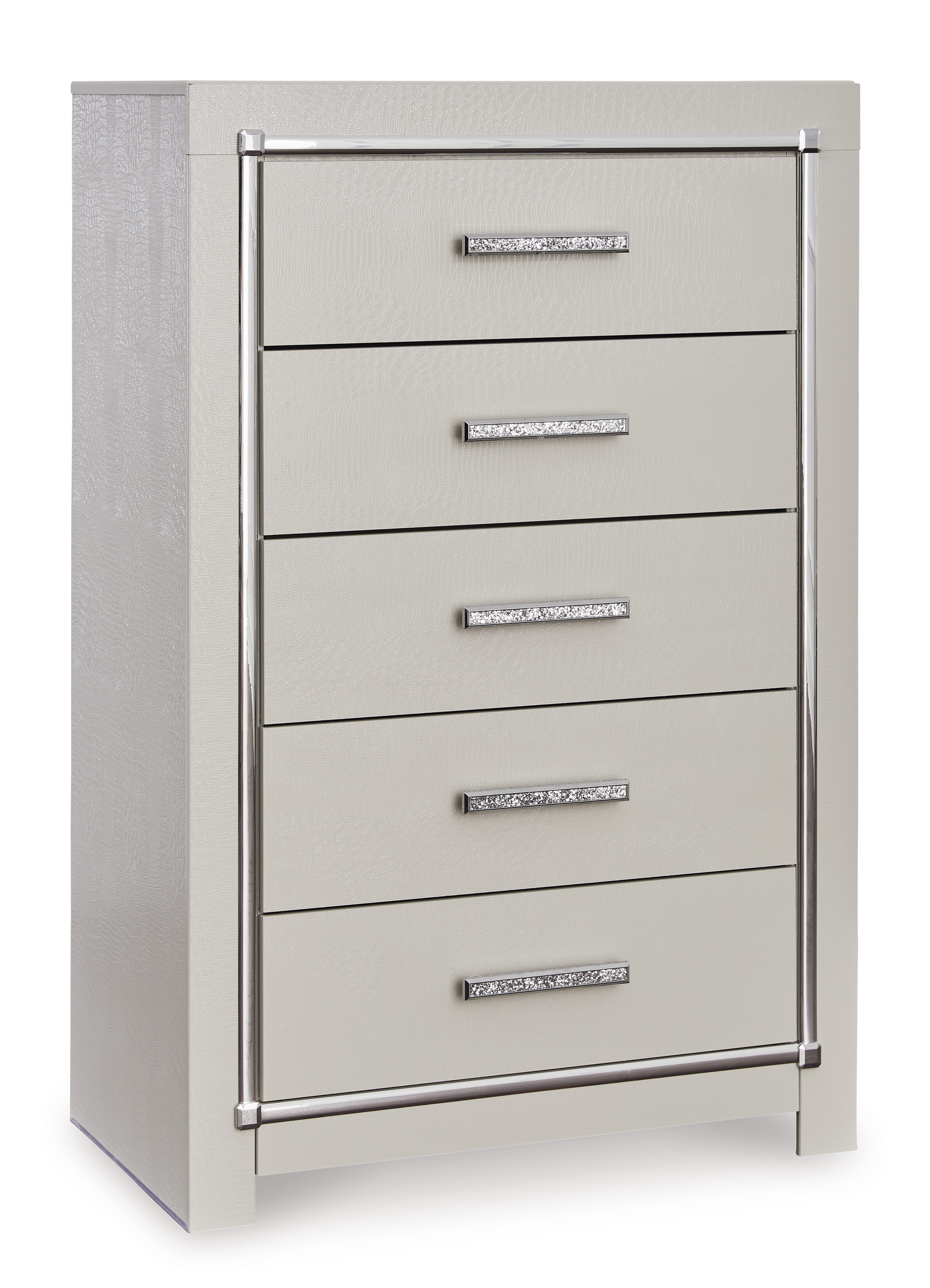 Zyniden FIVE DRAWER CHEST ASHLEY Silver B2114-46