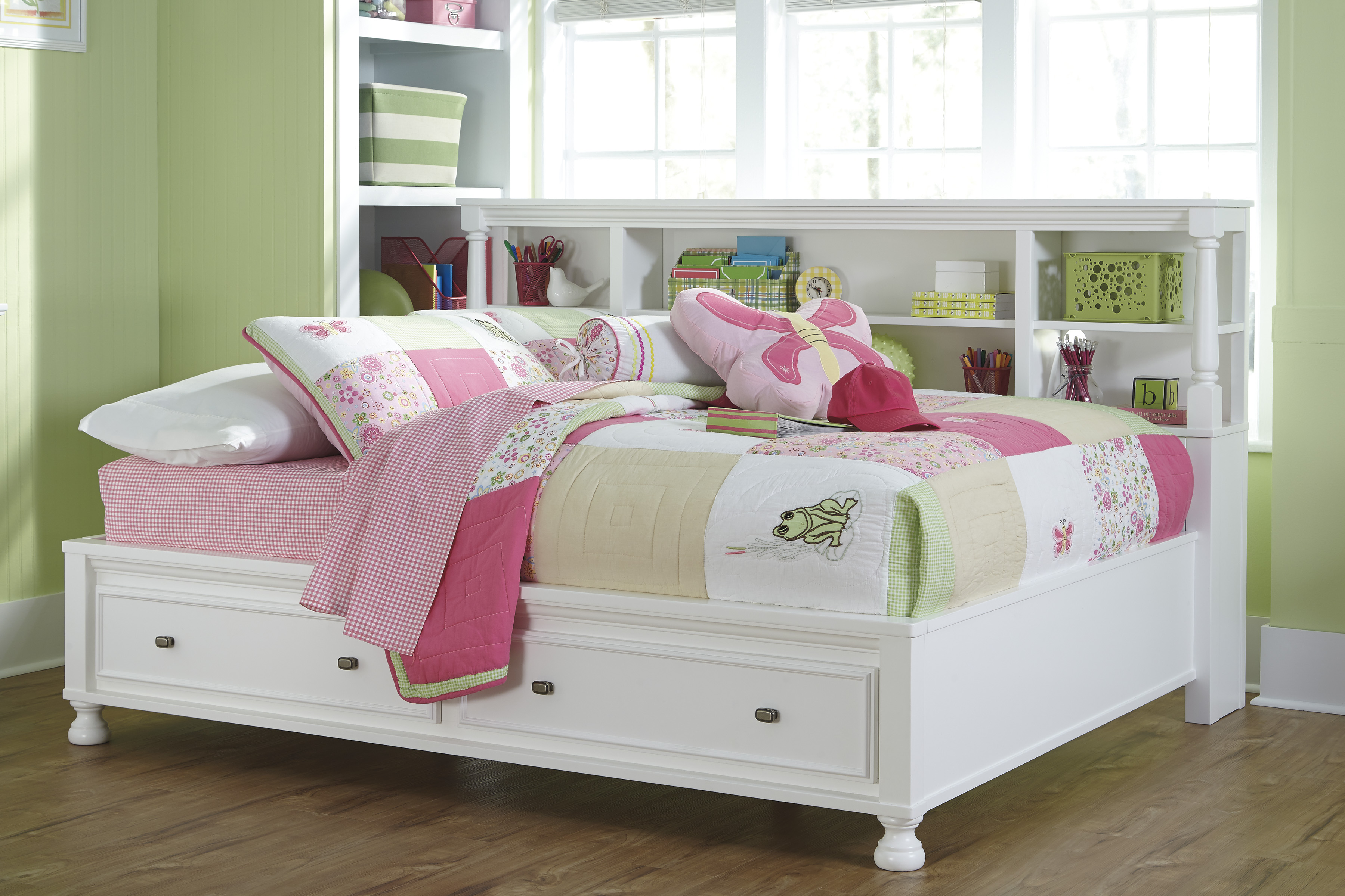 Kaslyn FULL BOOKCASE SIDE RAILS ASHLEY Multi B502-88