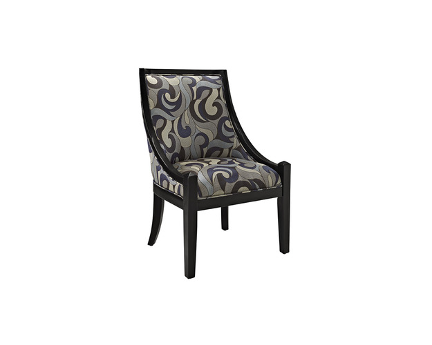 271-965 HIGH BACK ACCENT CHAIR - BLUE SWIRL POWELL 271-965