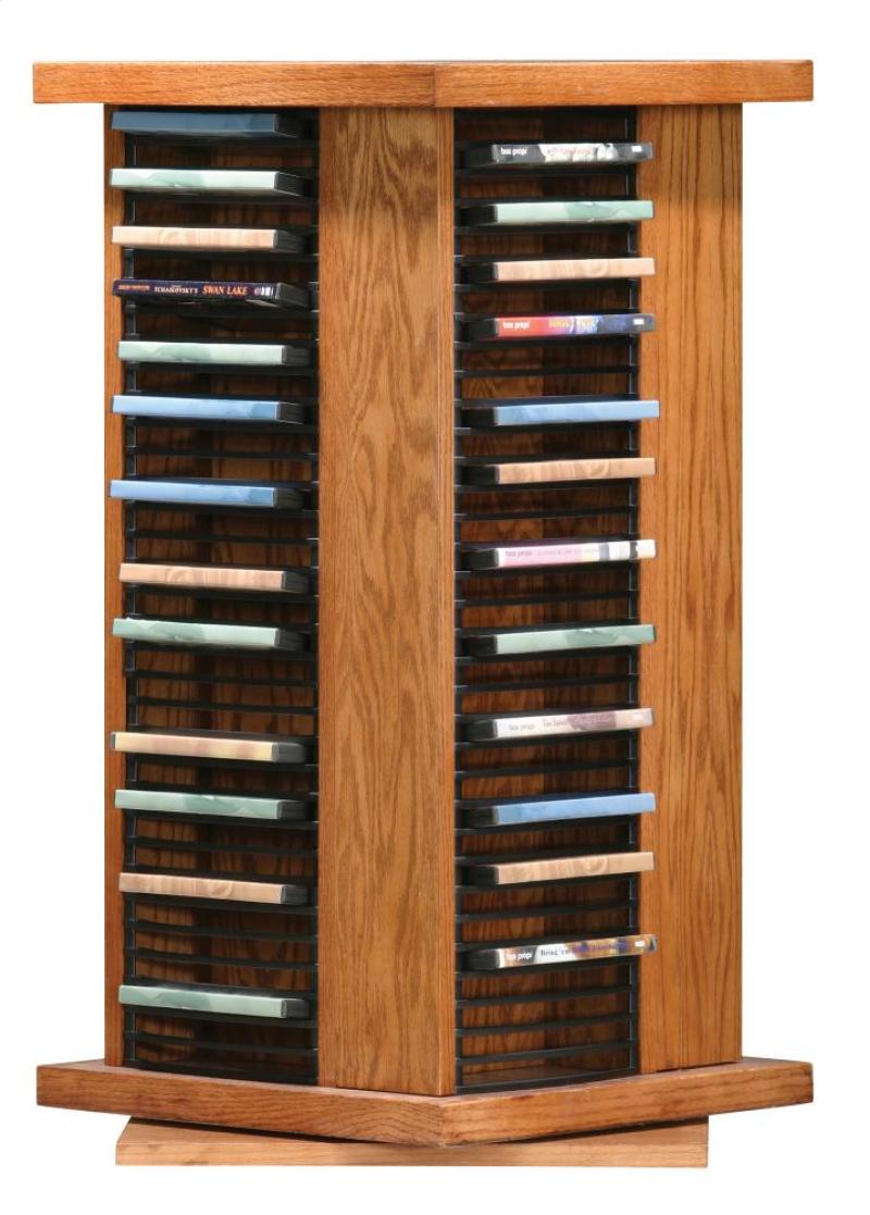 00913 REVOLVING DVD TOWER, 136 DVD CAPACITY, ROTATING BASE*GLASS*NG ...