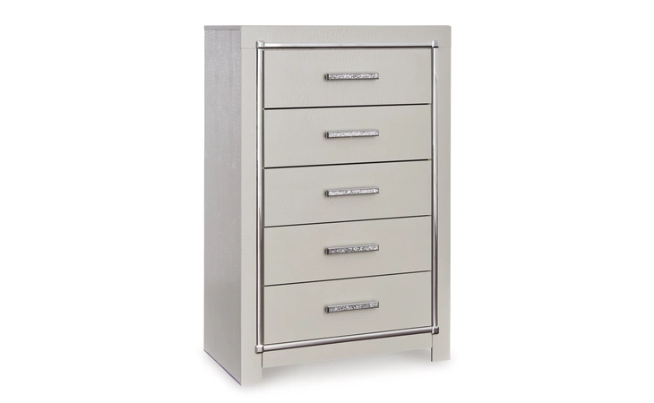 Zyniden FIVE DRAWER CHEST ASHLEY Silver B2114-46